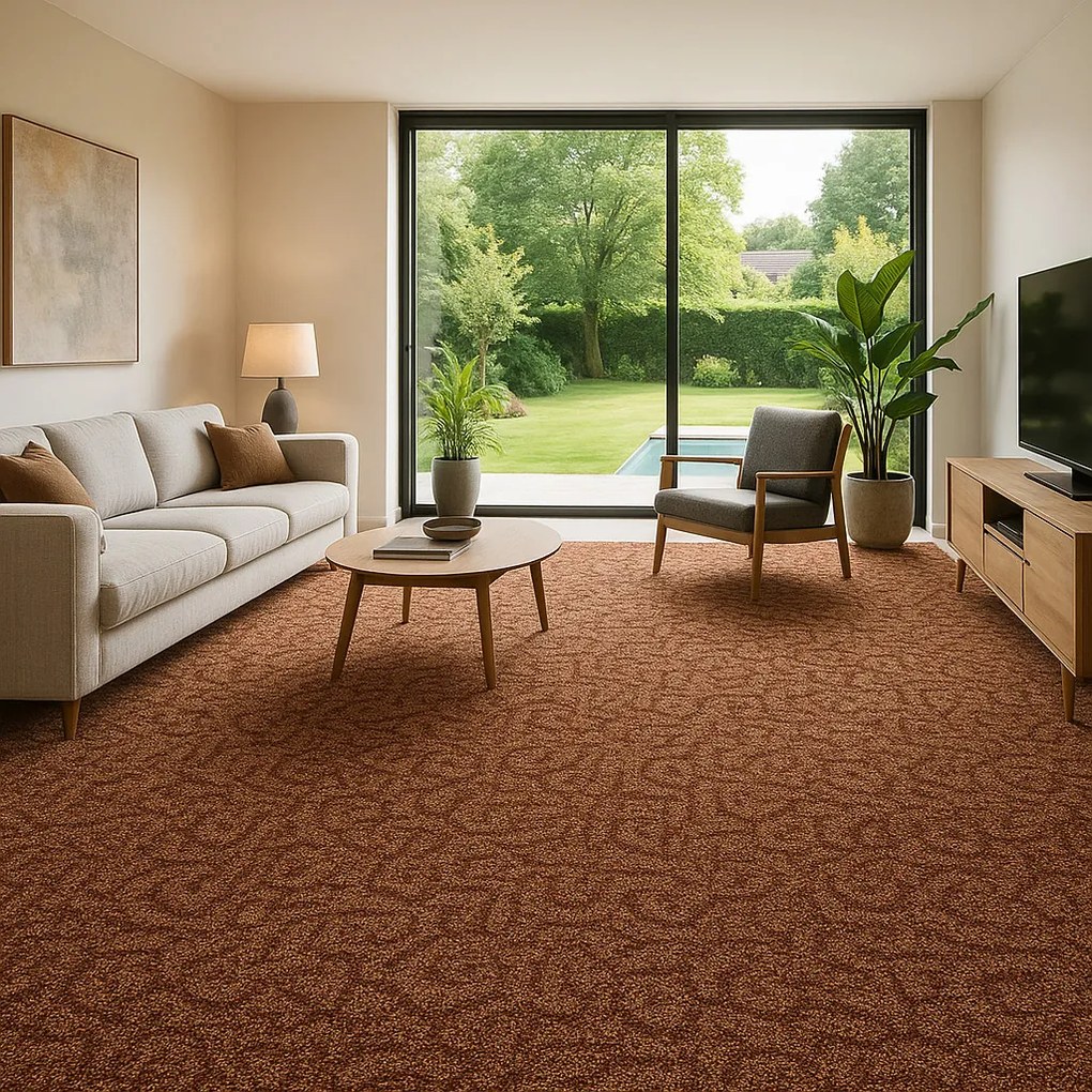 ITC, Metrážový koberec Bella Marbella 44, na míru, šíře 4m,5m, hnědá, filc, ložnice
