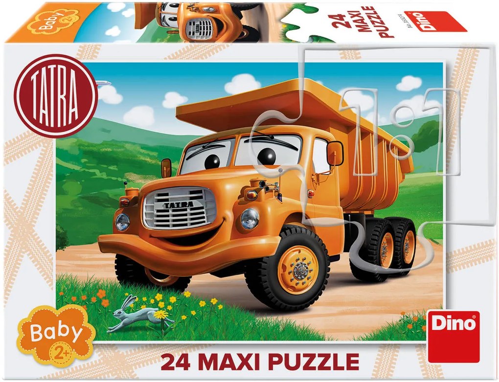 DINO Puzzle Maxi Auto Tatra na louce 24 dílků 66x47cm skládačka dn350274