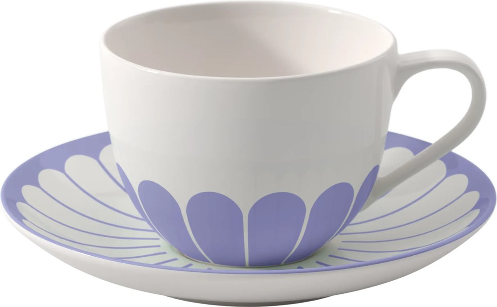 Villeroy&Boch Villeroy & Boch Fleur Bleu kávový šálek s podšálkem