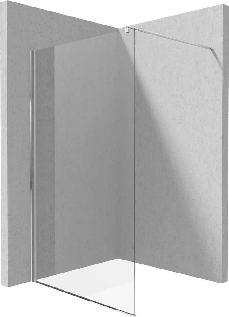 Deante Kerria Plus, sprchová zástěna typu Walk-In, systém Kerria Plus - 140 cm, chrom, DEA-KTS_034P