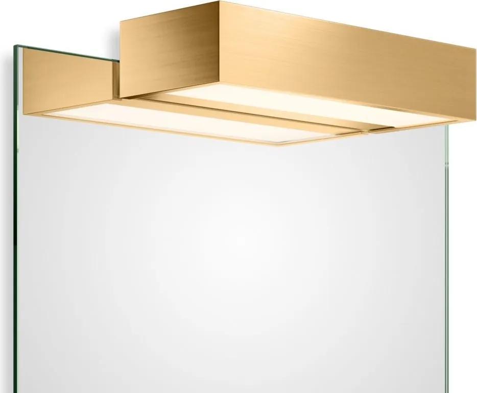 Světlo nad zrcadlo Box Clip On LED 25 cm zlaté mat