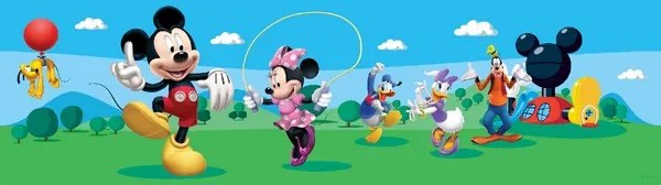 DĚTSKÁ SAMOLEPICÍ BORDURA NA ZEĎ MICKEY MOUSE 10 cm