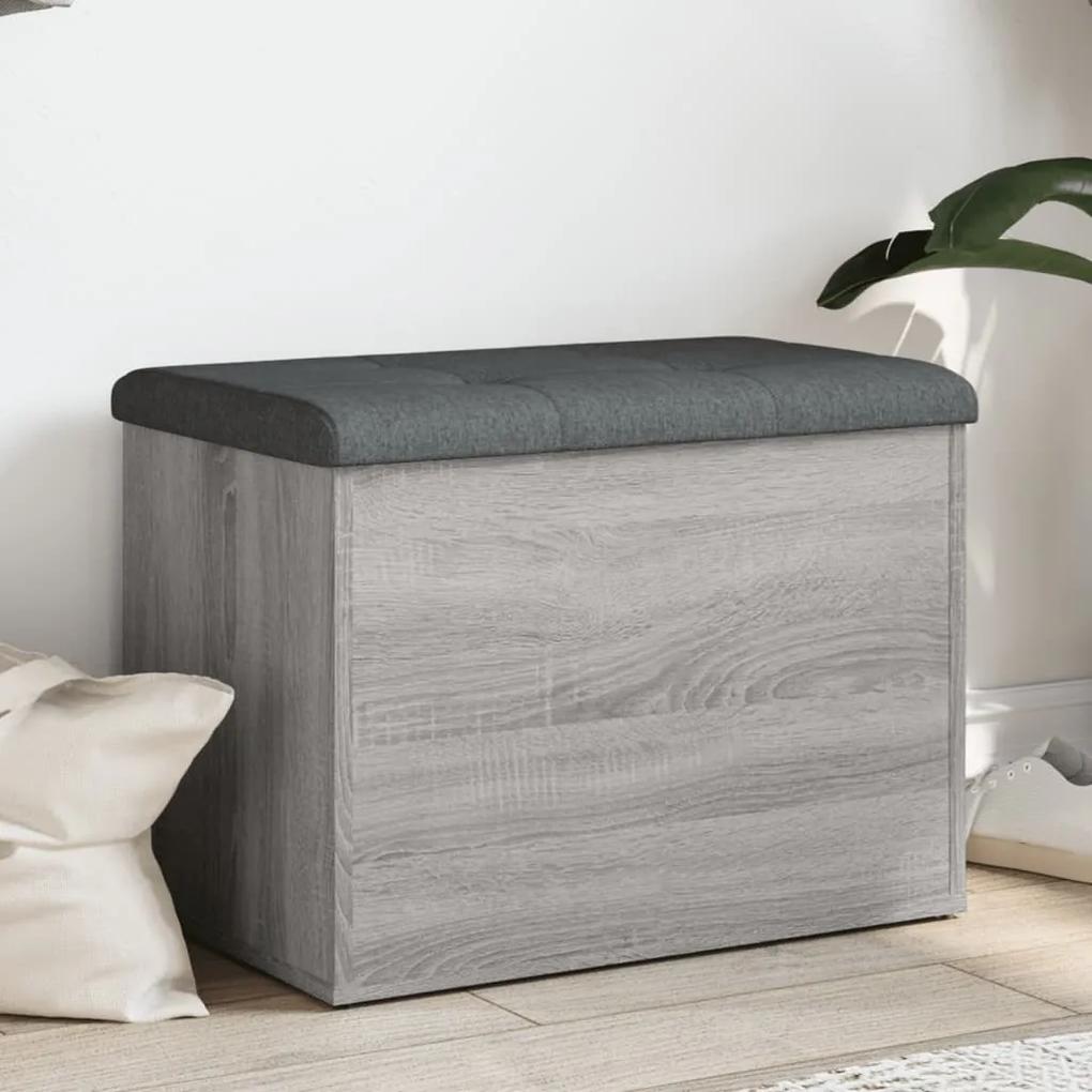 vidaXL Úložná lavice 62 x 42 x 45 cm kompozitní dřevo [835041] Barva: šedá sonoma