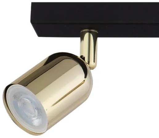 LED Bodové svítidlo TOP 2xGU10/10W/230V černá/zlatá