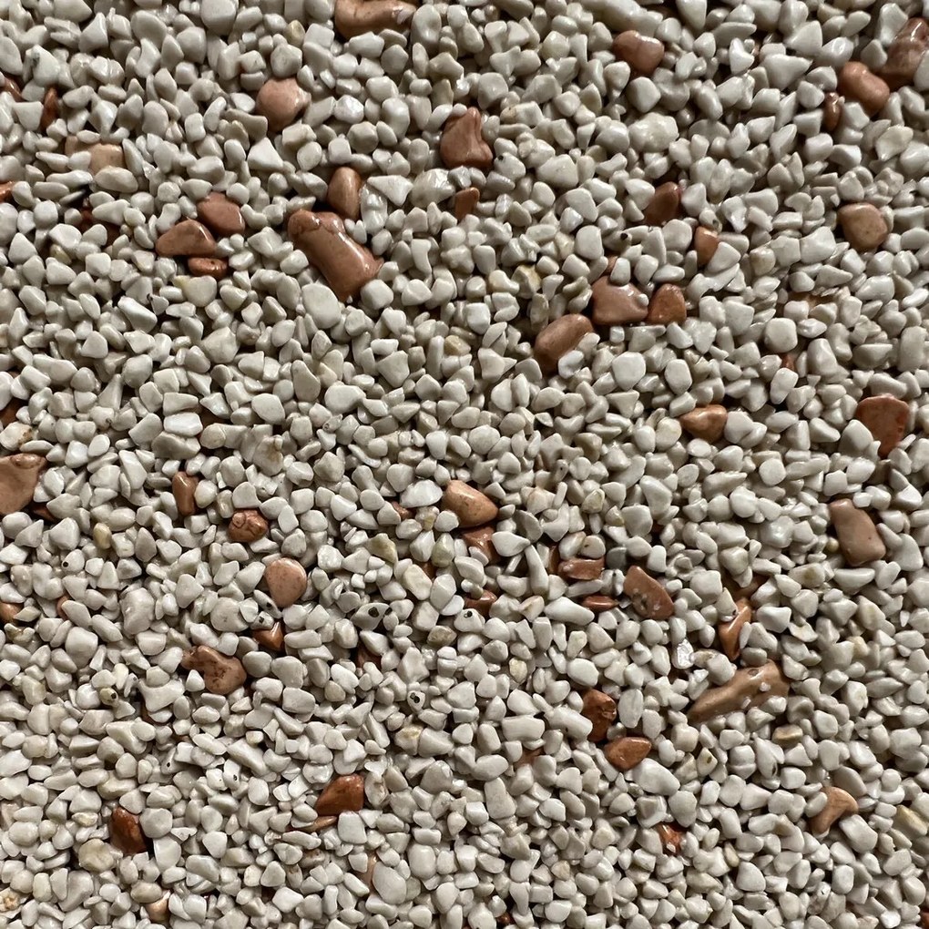 Báča Beton Kamenný koberec na podlahu Toscano Frakce: Jemná (0,7 – 1,8 mm), vydatnost setu 1,8 m², Doporučené použití v: exteriéru - dvousložkový polyuretan