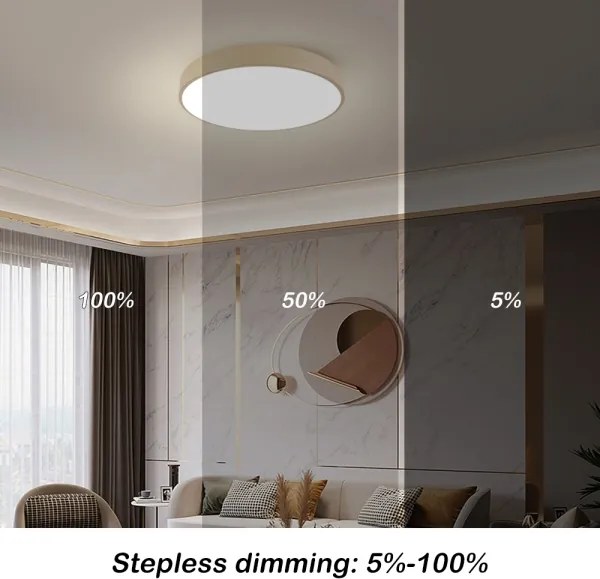 Brilagi -LED Stropní svítidlo POOL LED/60W/230V 3000/4500/6000K pr. 60 cm béžová