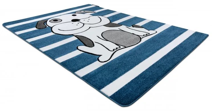 Dywany Łuszczów, Dětský kusový koberec Petit Puppy blue, 160x220, modrá, dětský pokoj
