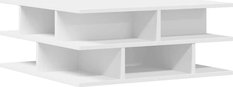 vidaXL Konferenční stolek 70 x 70 x 29 cm kompozitní dřevo [840744] Barva: Bílá