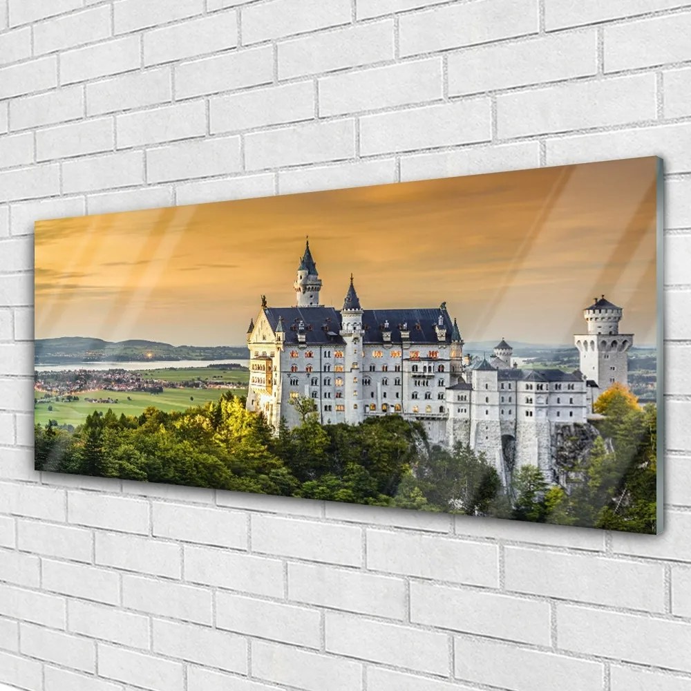 akrylový obraz Palác Hory Krajina 125x50 cm