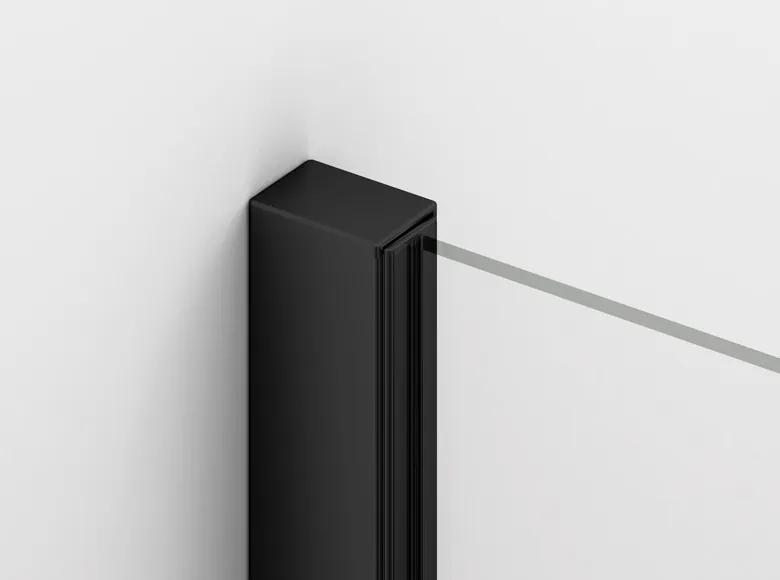 Sanswiss ANNEA AN13 G+D sprchový kout čtvercový 90x90 cm Profil: Černá, Sklo: Hladké čiré, Rozměr: 90x90 cm