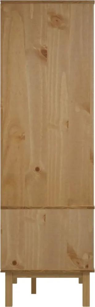 vidaXL Šatní skříň OTTA 76,5x53x172 cm masivní borovice [348589] Barva: Hnědá
