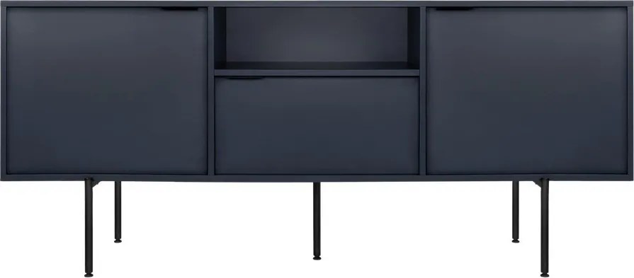 Tmavě modrý TV stolek 180x79x50 cm Bau – noo.ma