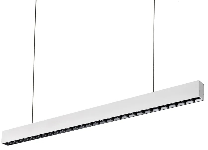 Závěsné lineární LED světlo v teplém bílém odstínu
