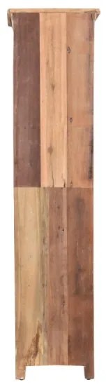 furniture-nabytek.cz - Masivní skříňka do koupelny Perano z recyklovaného dřeva, lakovaná, bílá/barevná – 45×43×180 cm