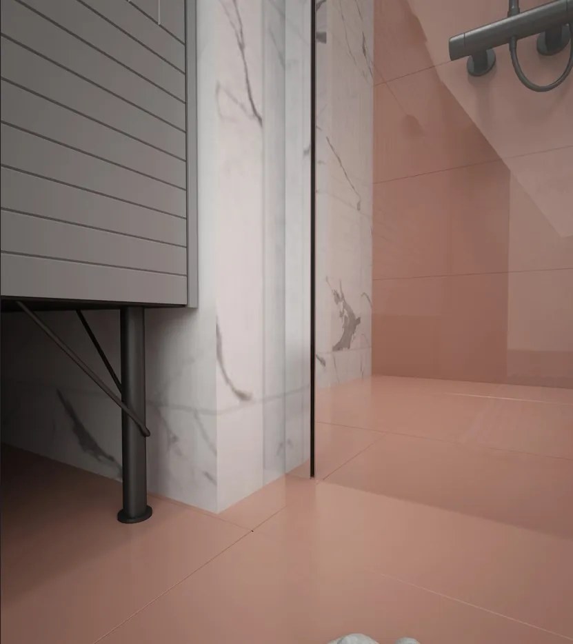 Erga Paris, sprchová zástěna Walk-In 60x200 cm, 8mm čiré sklo, chromový profil, ERG-V02-PARIS-060x200-CL-CR