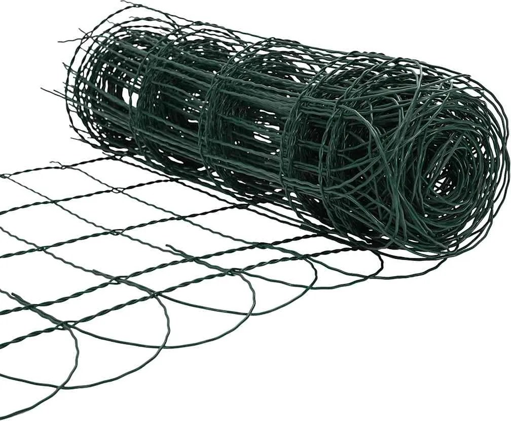 Zahradní plot práškované železo 25 x 0,65 m 141074