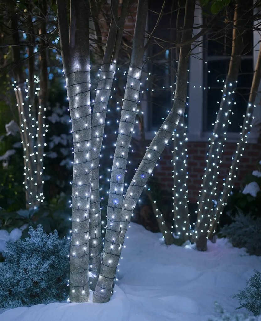 Vánoční světýlka venkovní FLASH studená bílá 100 LED