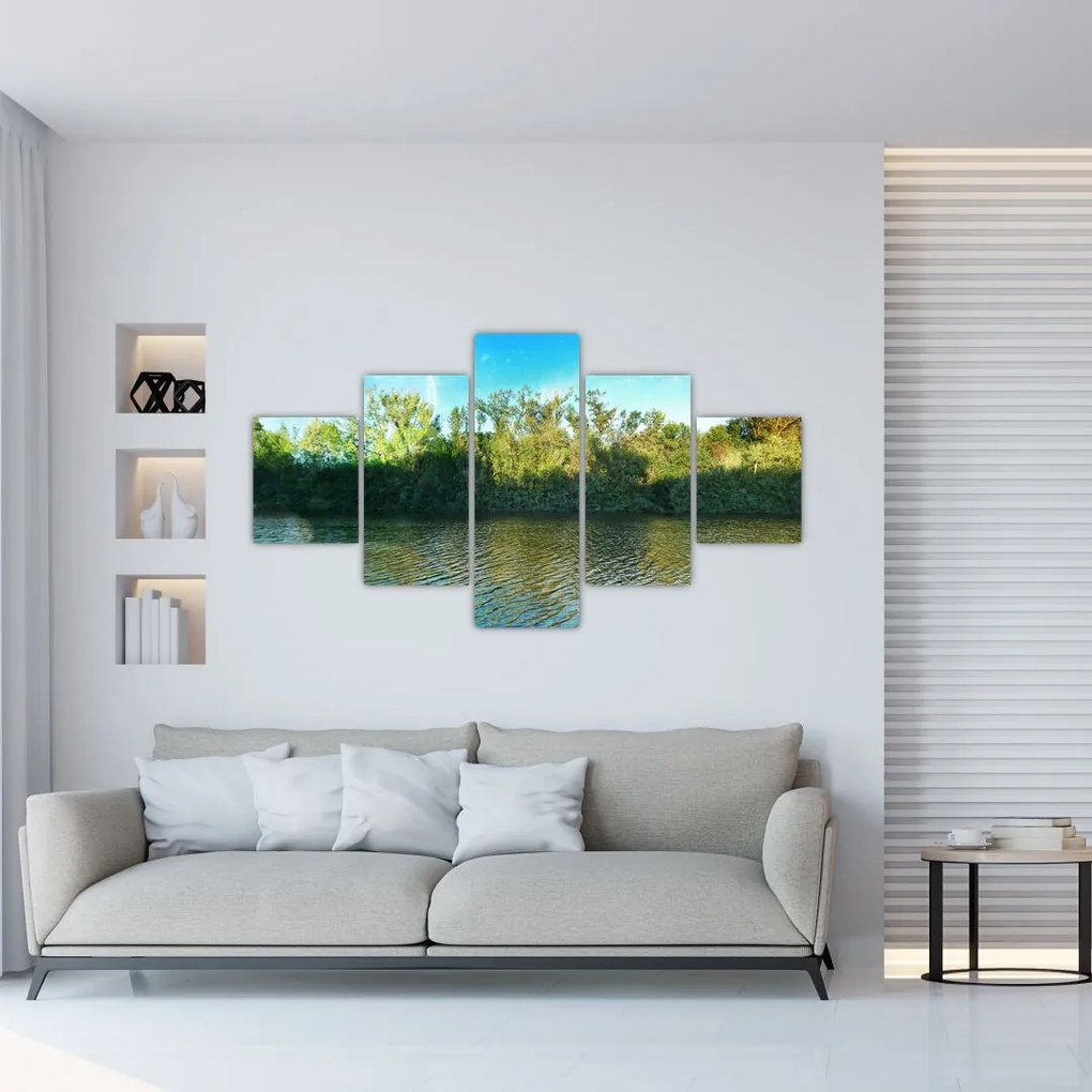 Obraz - jezero (125x70 cm)