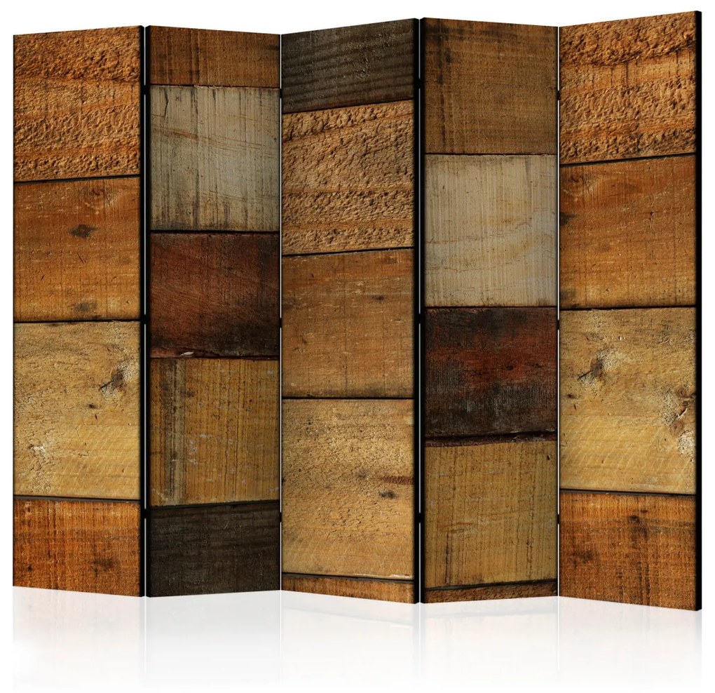 Paraván dřevěná textura Velikost (šířka x výška): 225x172 cm