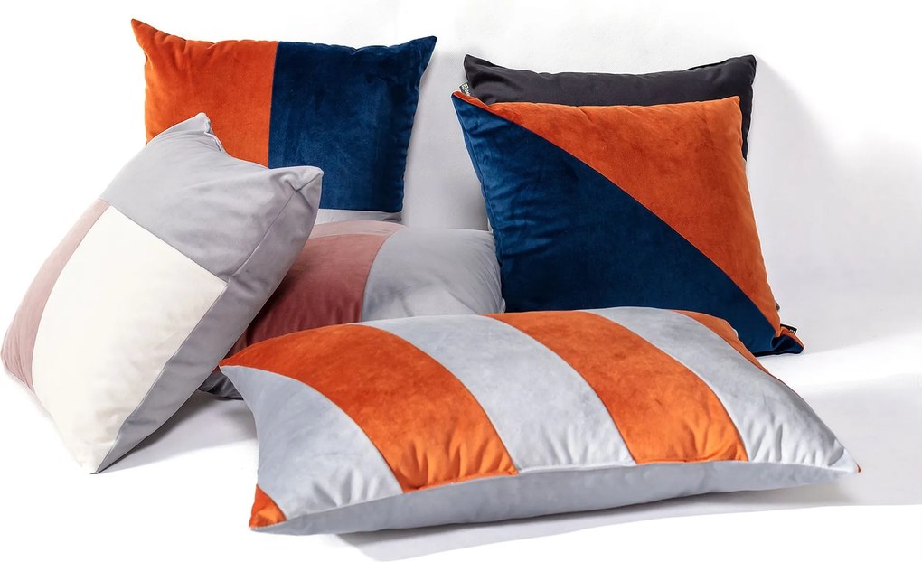 Obdélníkový polštář grey copper