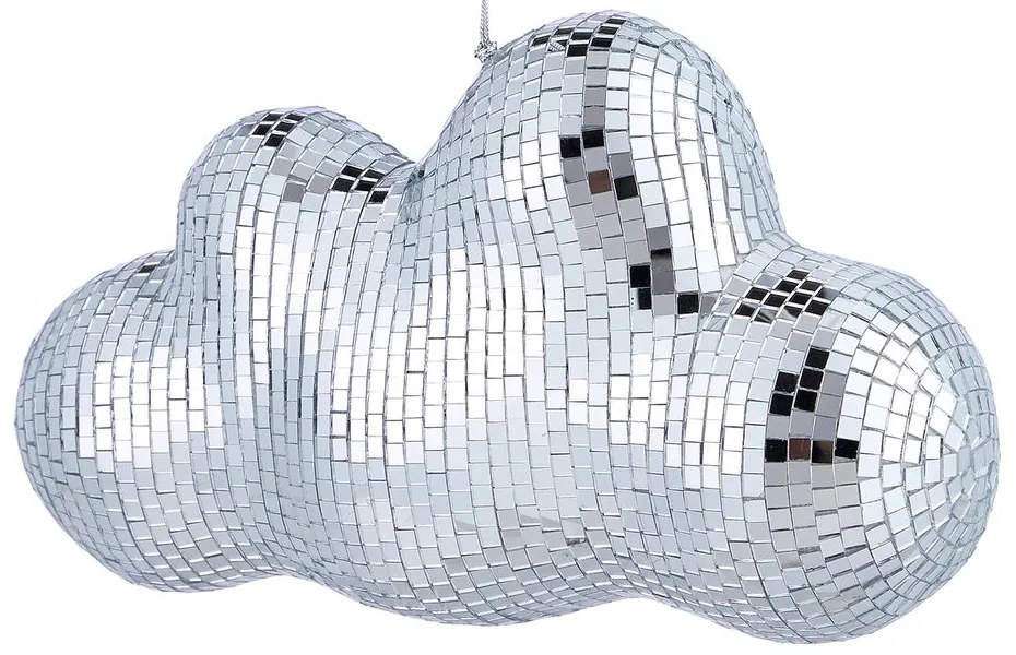 DISCO Oblak 25 cm - stříbrná