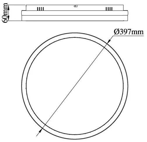 Globo 67179D - LED Stropní svítidlo DELLA LED/40W/230V pr. 39,7 cm