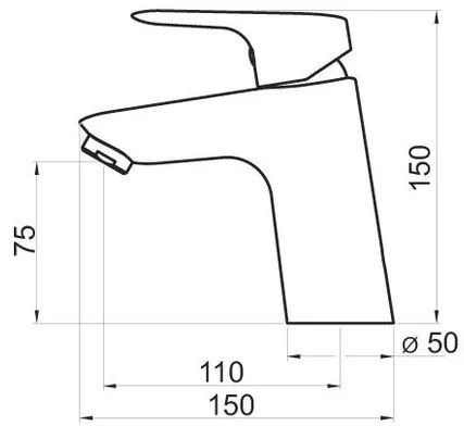 Novaservis Titania Pure Umyvadlová baterie bez výpusti, chrom 90301/1,0