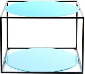 Odkládací stolek Cody 110 modrá / černá