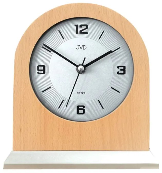 JVD Dřevěné netikající tiché stolní retro hodiny JVD HS24012/68