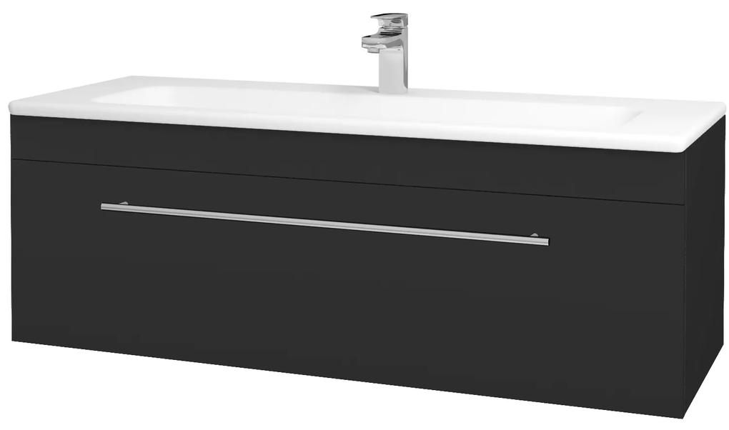 Dřevojas Koupelnová skříň ASTON SZZ 120 Varianta: N01 Bílá lesk / Úchytka T02 / D21 Tobacco