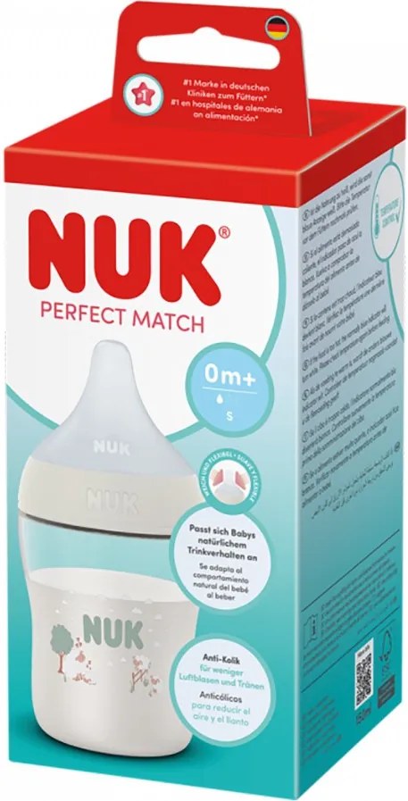 Kojenecká láhev NUK Perfect Match Temperature Control 150 ml Sheep