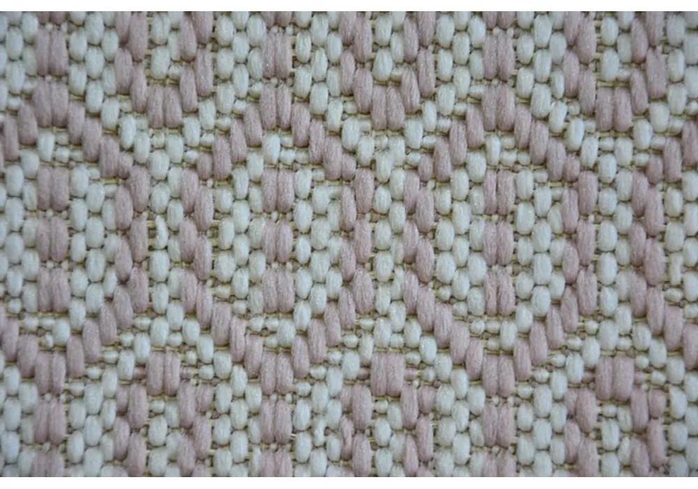 Kusový koberec Oka krémově růžový 200x290cm