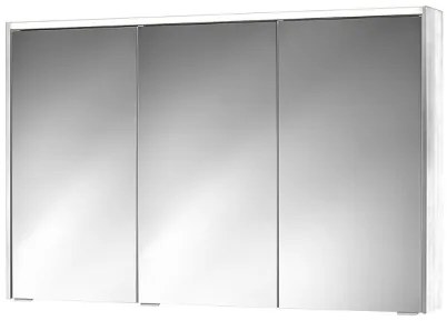 Jokey SPS-KHX 120 Zrcadlová skříňka - bílá/dřevěný dekor bílý š. 120 cm, v. 74 cm, hl. 15 cm, 251013