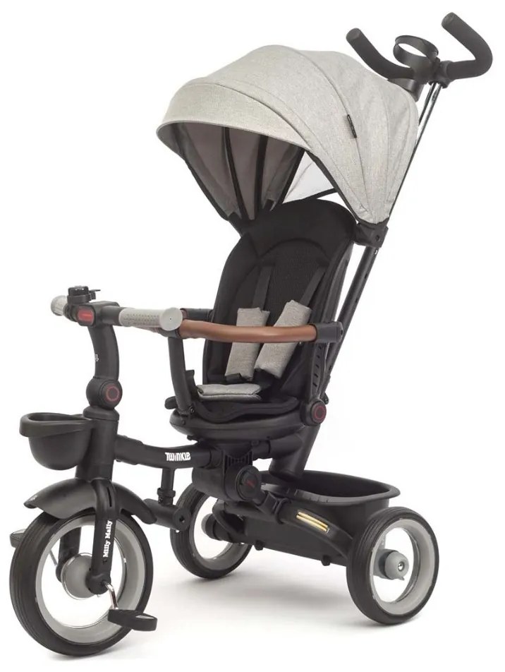 Luxusní dětská tříkolka s osvětlením Milly Mally Twinkle grey