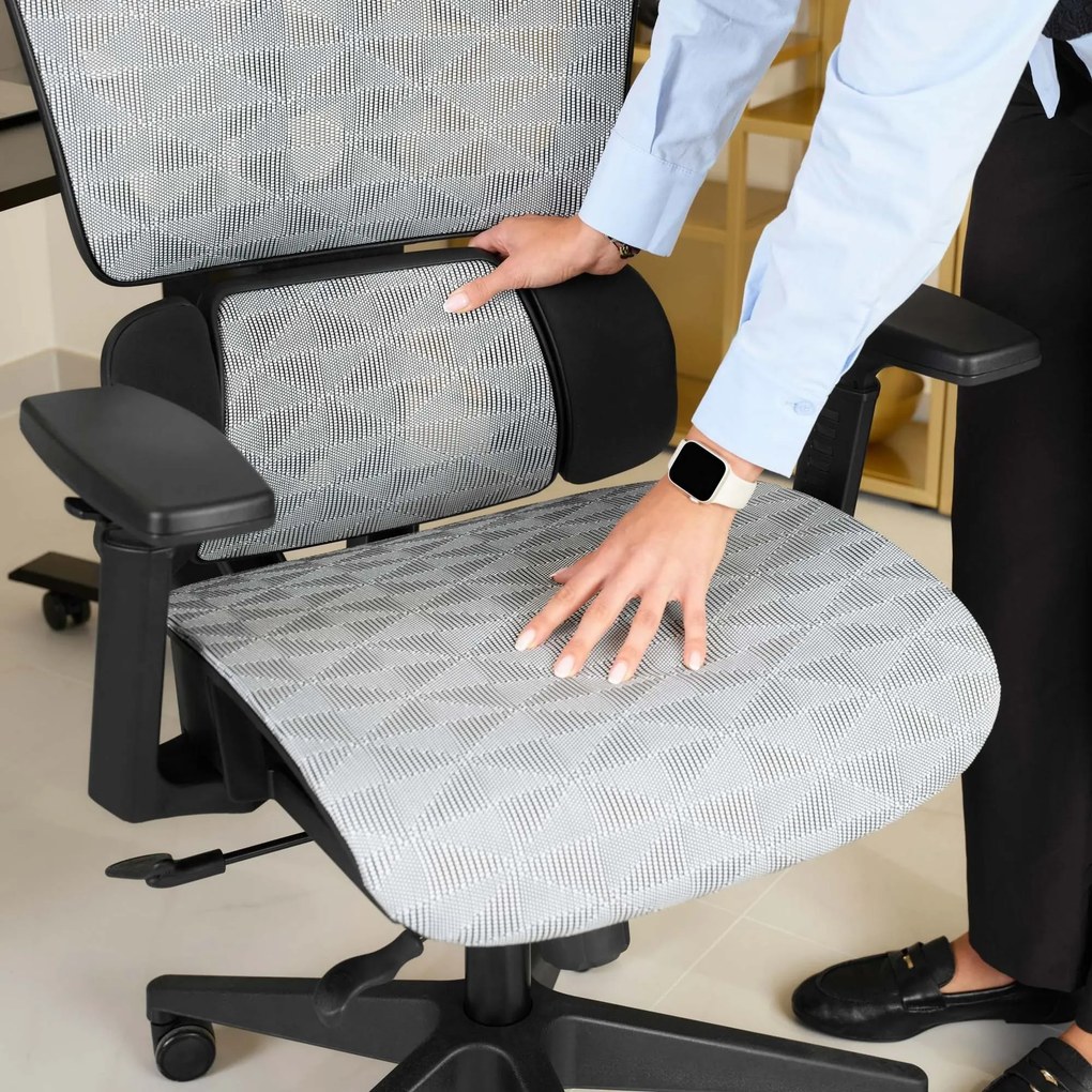 Ergonomické křeslo Preda – Šedý
