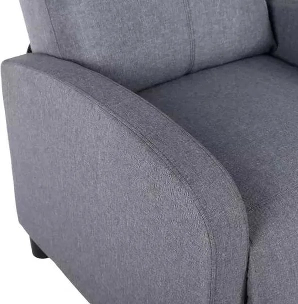 LuxuryForm DESIGN Televizní křeslo RUFO s polohováním - šedé