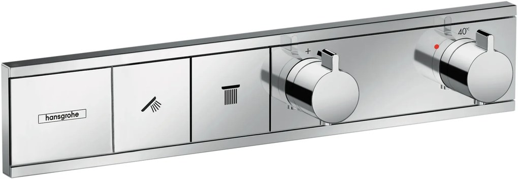 Hansgrohe RainSelect, baterie pod omítku na 2 spotřebiče, chromová, 15380000