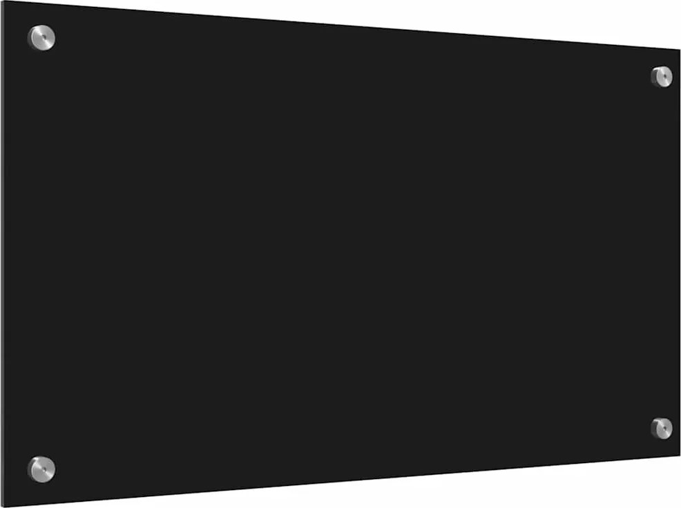 vidaXL Kuchyňský obklad 70 x 40 cm tvrzené sklo [42018032] Barva: Černá