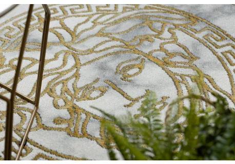 koberec EMERALD výhradní 1011 glamour, medúza řecký rám krém / zlato velikost 180x270 cm | krásné koberce cz