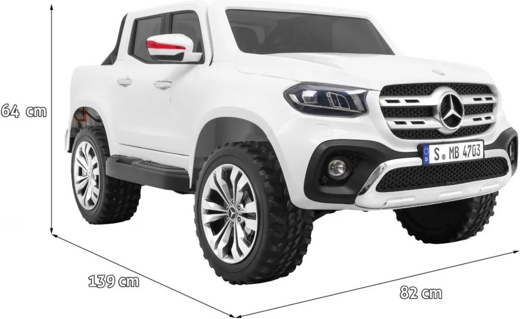 Dětské elektrické auto Mercedes Benz X-Class MP4 Bílé