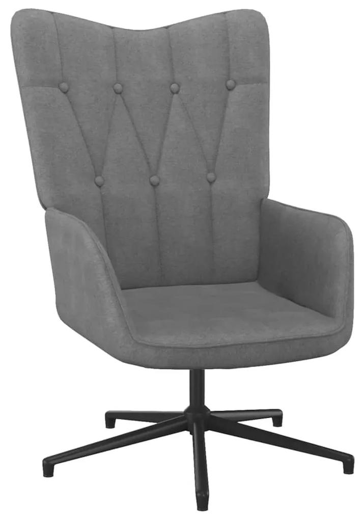 327568 vidaXL Relaxační židle tmavě šedá textil