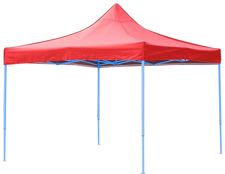 Skládací zahradní pavilon - různé typy - 2,9x2,9m - červená - pavilon
