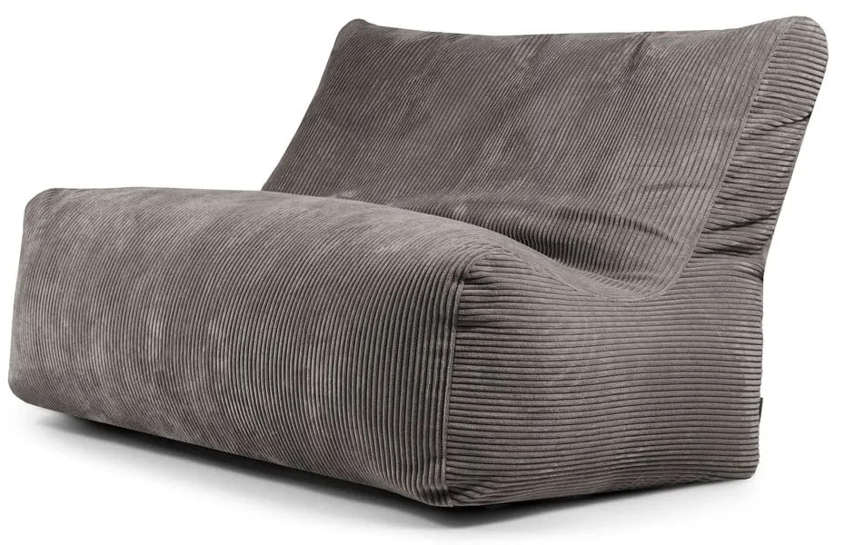 Tmavě šedý manšestrový sedací vak Sofa Seat Lounge – SLOWDOWN