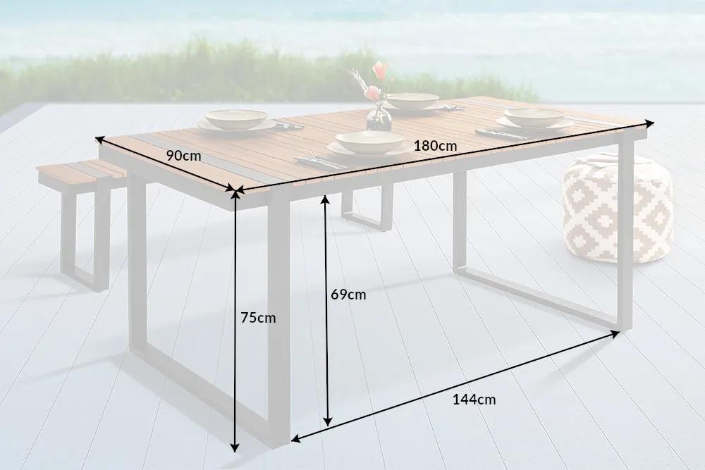 Zahradní stůl HYPNOS Dekorhome 123x70x75 cm