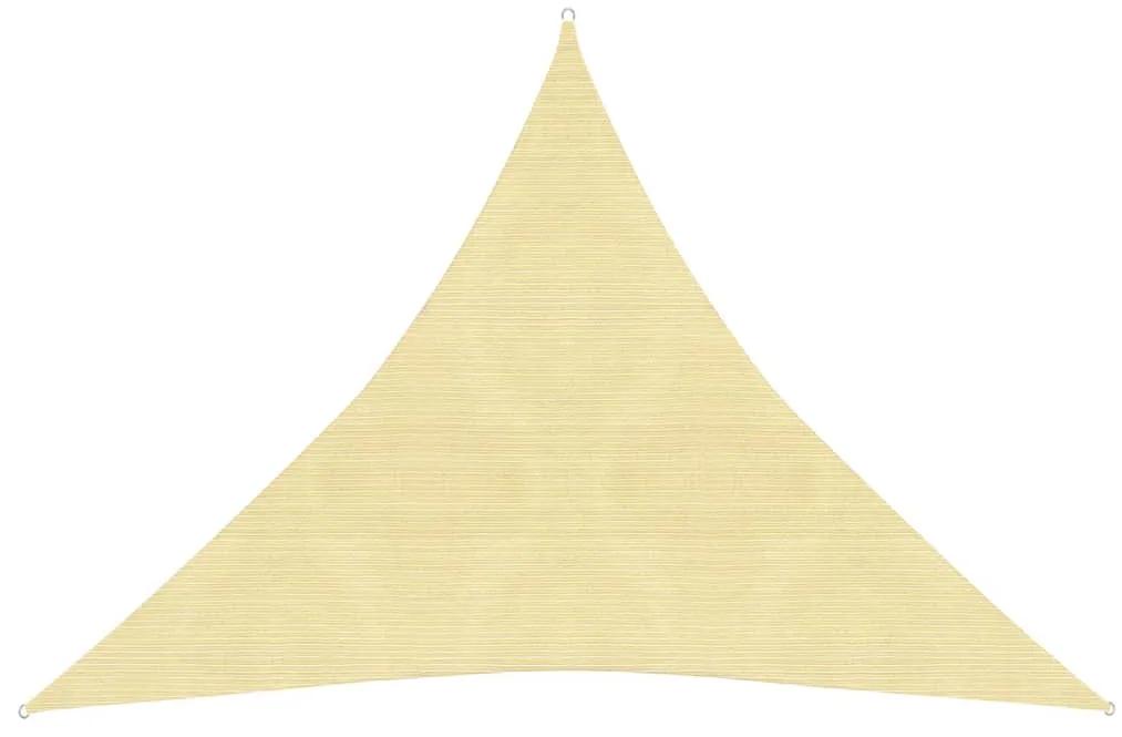 Plachta proti slunci z HDPE trojúhelníková 3,6x3,6x3,6 m béžová - Default Title