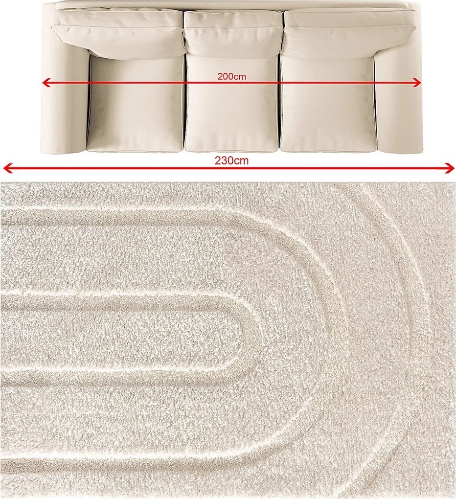 Koberec Oslo cream 160x230 cm