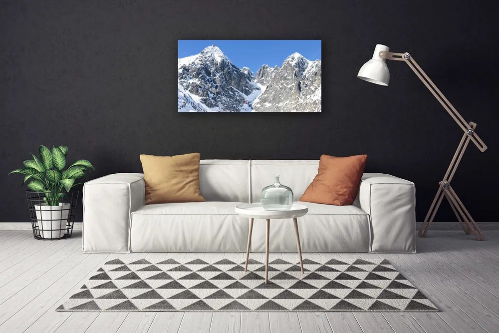 Obraz na plátně Hora Sníh Krajina 140x70 cm