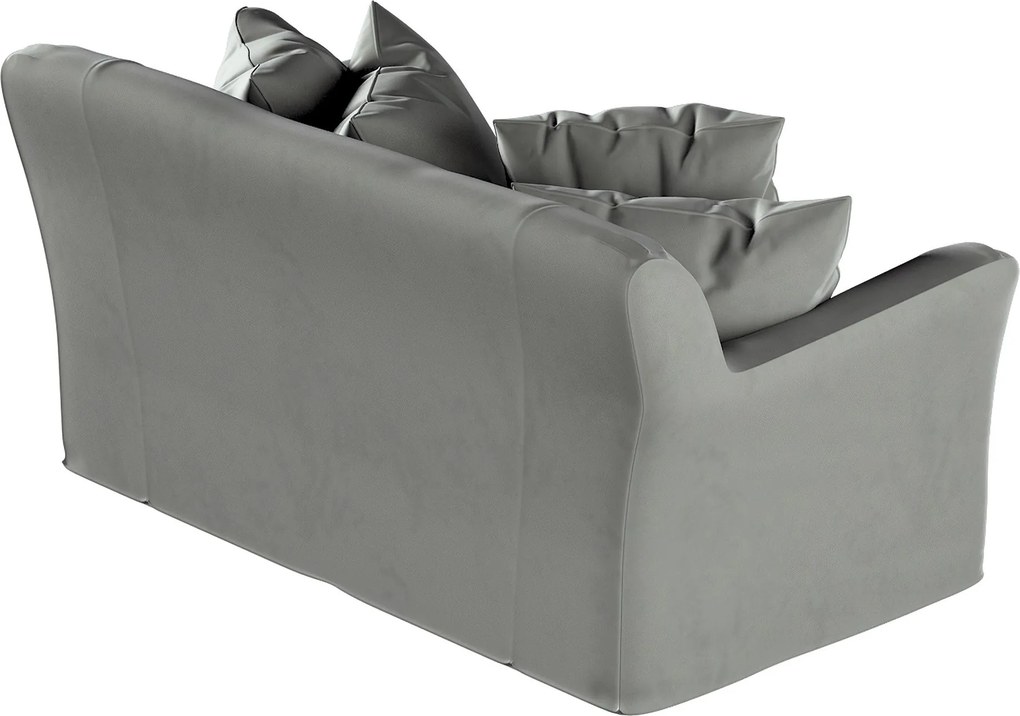 Potah na pohovku IKEA Tomelilla 2-místná nerozkládací barva šedá látka lesklé, sametová