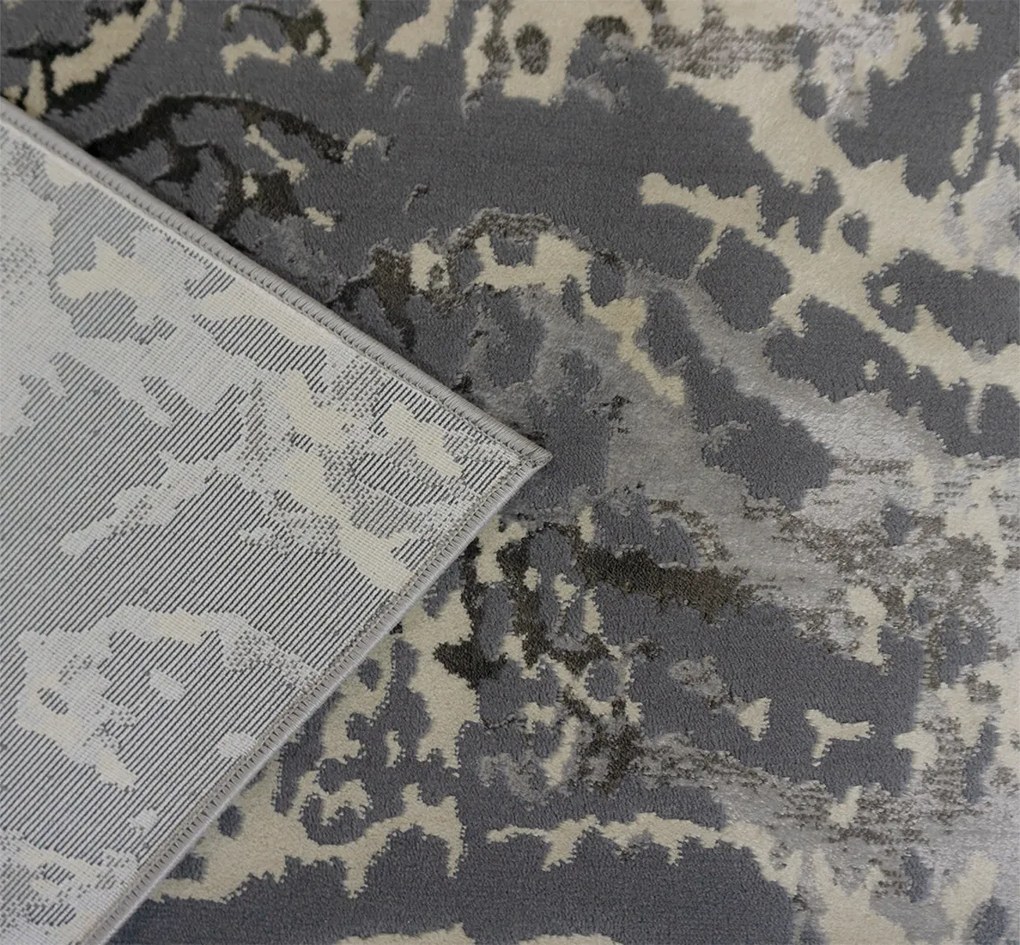BE Koberec Esprit 3606 GREY - šedý obdélníkový Rozměr: 200x290 cm