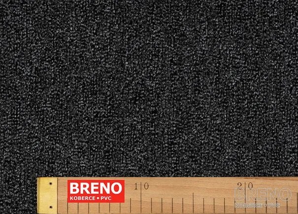 Breno Metrážový koberec SMART 970 černý, šíře 400 cm, Černá
